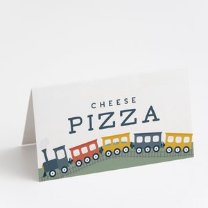 Editable Train Birthday Signs, Modern Table Top Signs, Train Party ...