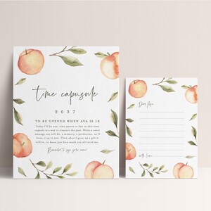 Editable Peach Food Tents, Peach Party, Watercolor Peaches, Peach ...