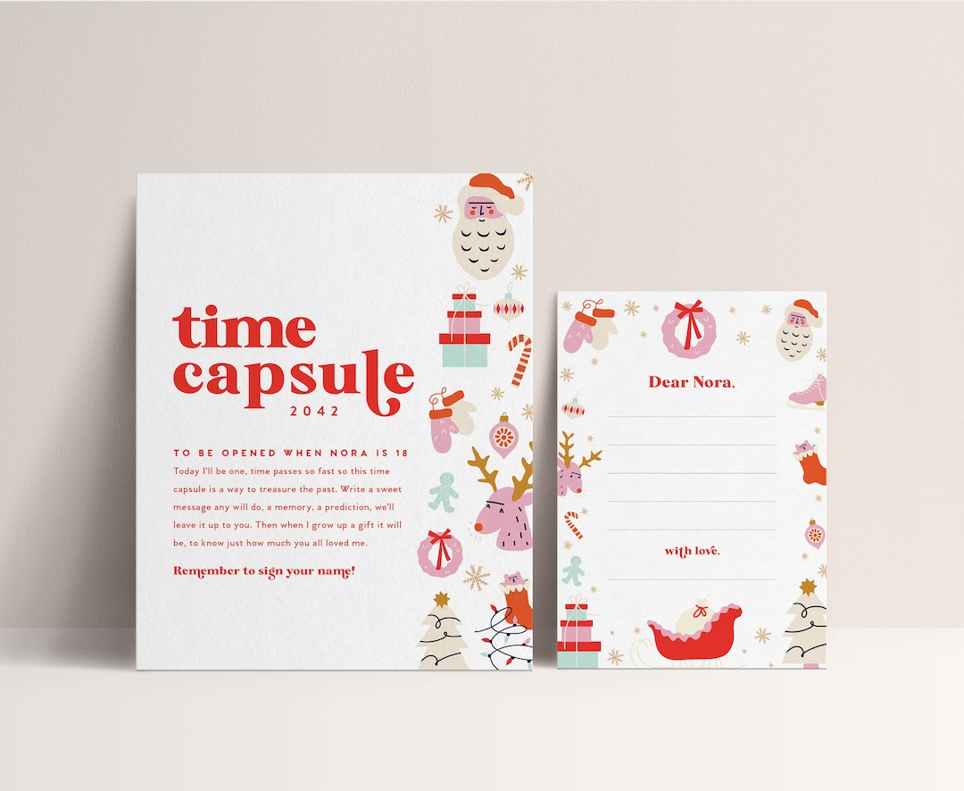 Christmas Birthday Party Time Capsule Christmas Party - Etsy