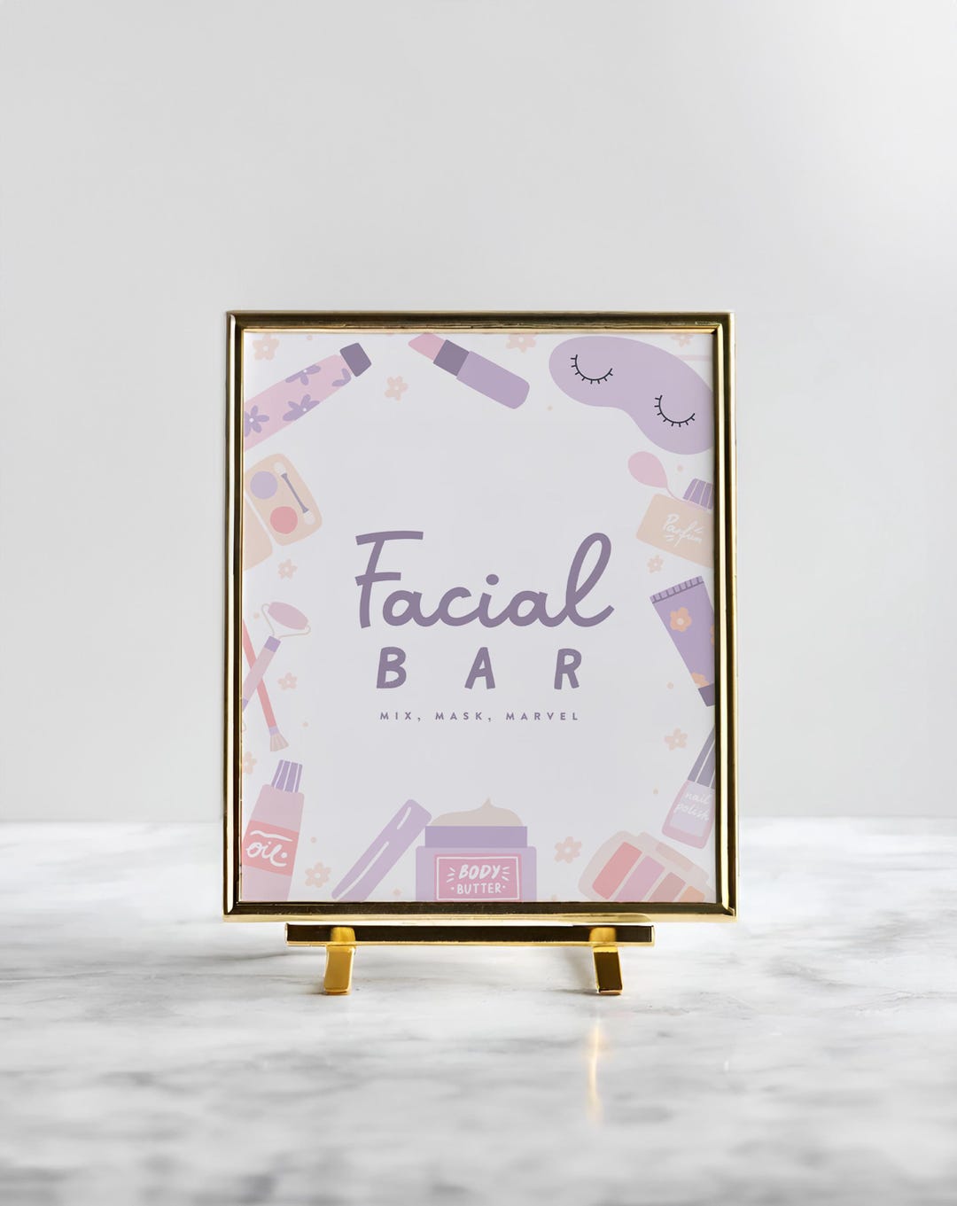 Spa Party Sign Template: Girls Pamper Party Decor (instant Download ...