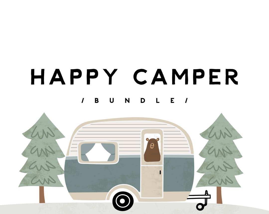 One Happy Camper Bundle Boy First Birthday Happy Camper Party Package ...