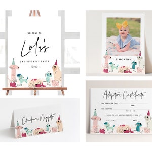 Dog Theme Birthday Party Bundle, Bad Two the Bone, Puppy Party Birthday ...