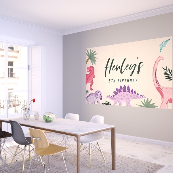 Dinosaur Backdrop - Etsy