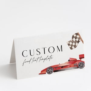Race Car Favor Tag, Modern Race Car Birthday, Two Fast, Fast One ...