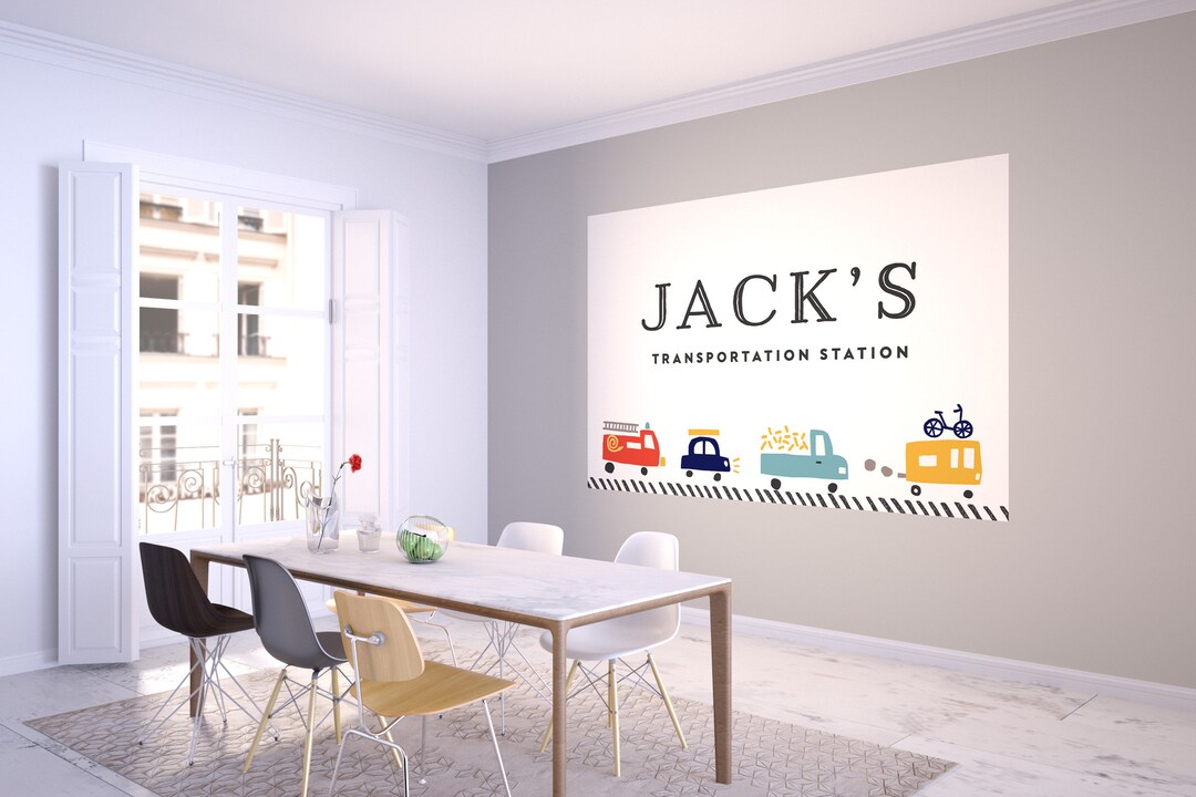 Transportation Backdrop, Transportation Birthday Party, Cars and Trucks ...