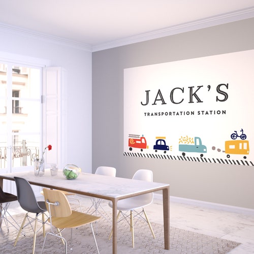 Transportation Birthday Backdrop Banner Transportation Party - Etsy ...