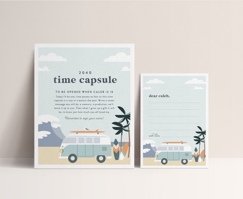 Modern Welcome Sign Editable Surf Birthday Decorations Beach | Etsy