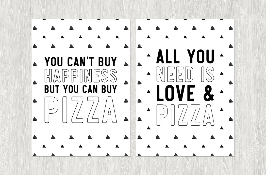 Pizza Signs, Pizza Party Printables, Pizza Party Decorations | 5x7 ...