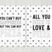 Pizza Signs Pizza Party Printables Pizza Party Decorations - Etsy