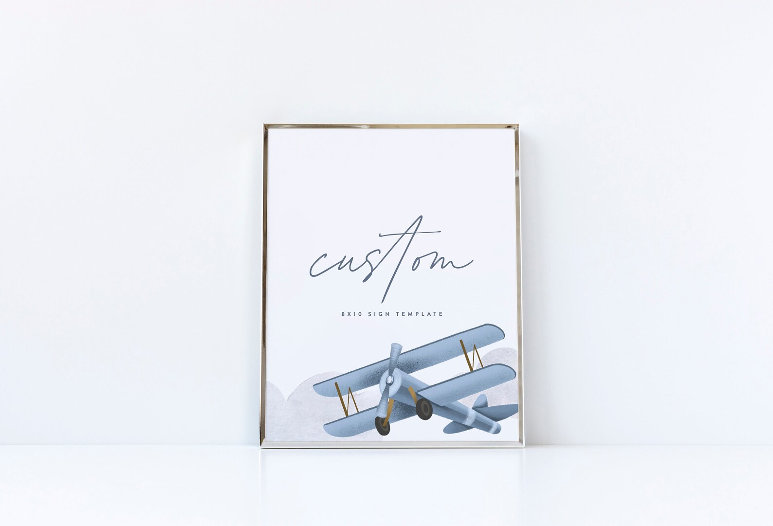 Airplane Favor Tag Modern Plane Design Vintage Airplane - Etsy