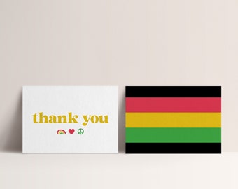 Reggae Thank You Cards - Etsy