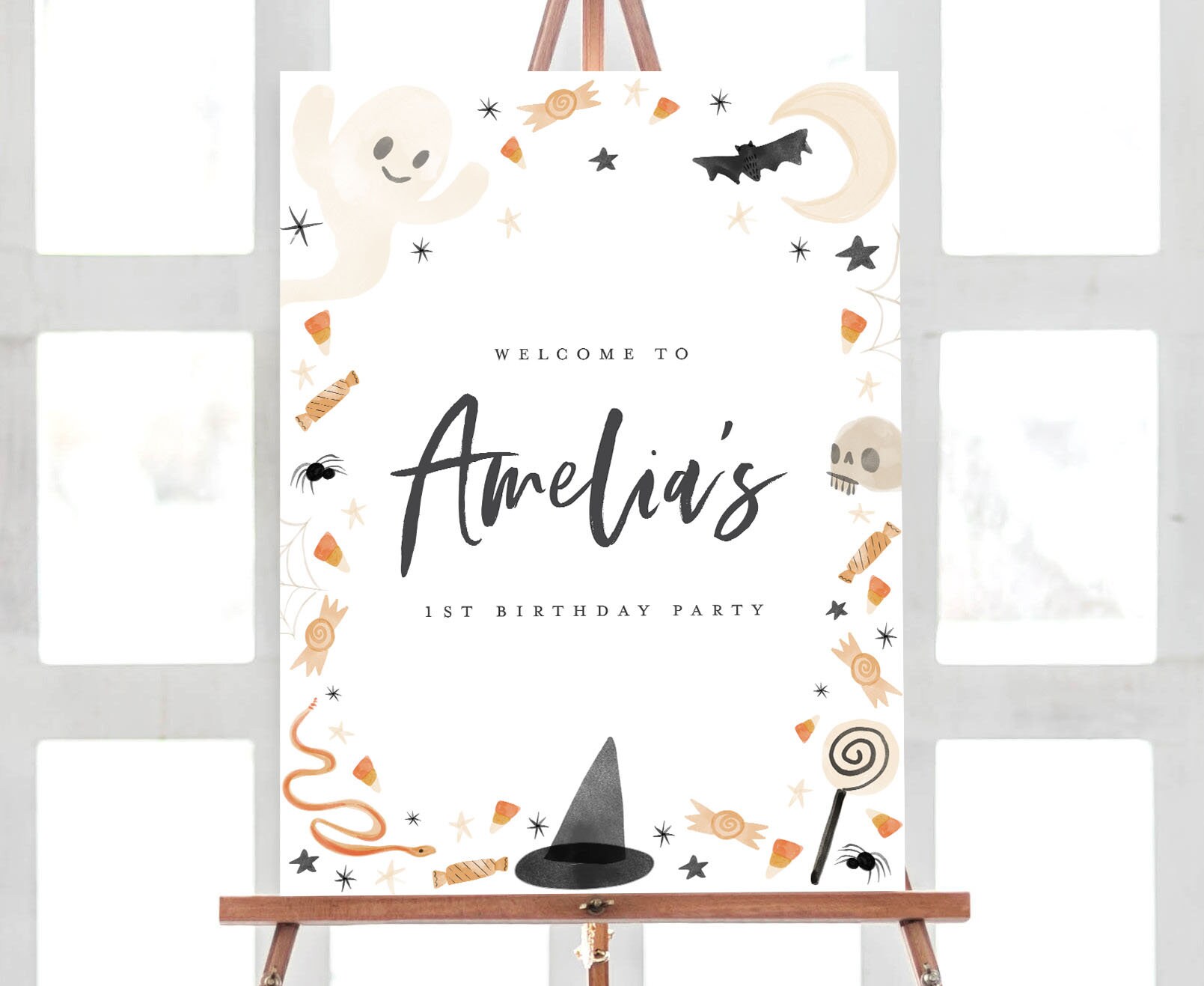 Halloween Birthday Cupcake Toppers Halloween Party | Etsy