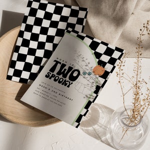 Two Spooky Invitation Template, Two Spooky Birthday, Halloween Party ...