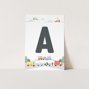 Transportation Birthday Welcome Sign: Modern Vehicle Party (digital ...