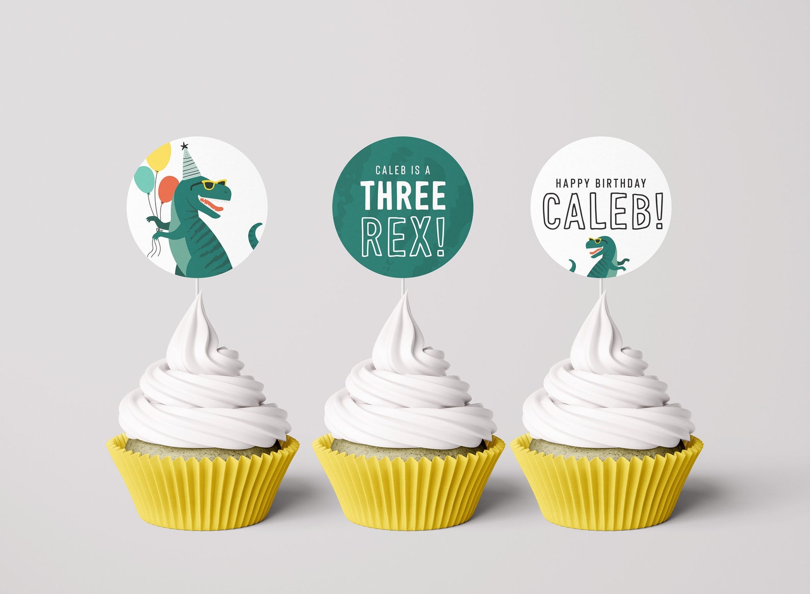 Editable Three Rex Birthday Welcome Sign T Rex Dinosaur Sign - Etsy