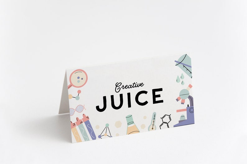 Editable Science Party Signs Girl Mad Scientist Modern - Etsy