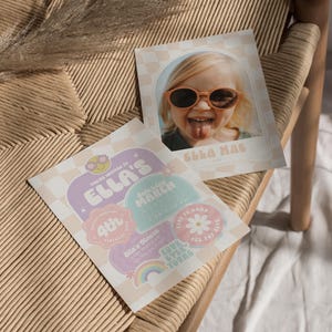 Preppy Smiley Face Birthday Welcome Sign Template, Editable ANY AGE ...