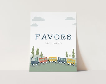 Train Party Table Signs - Etsy