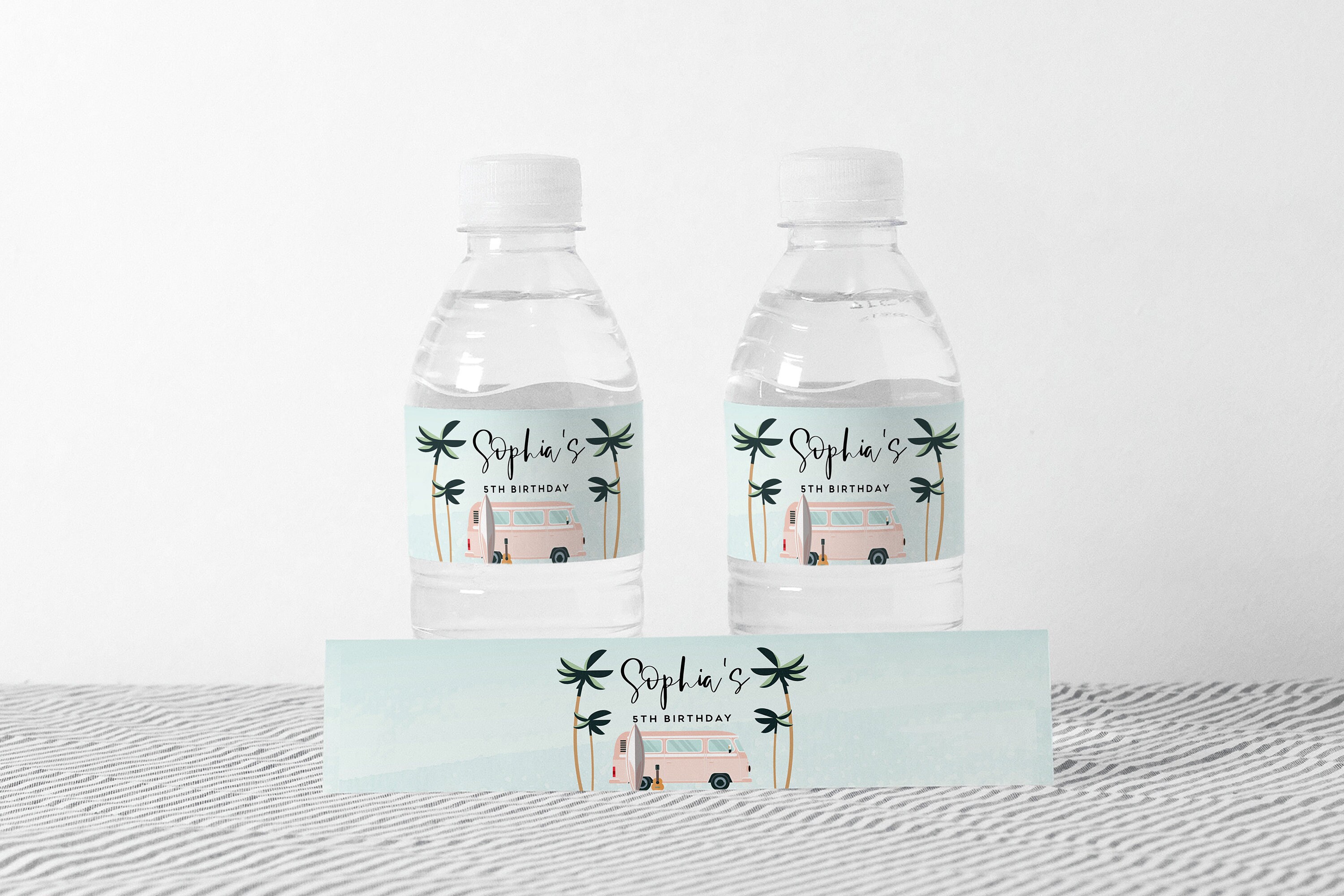 Editable Surf Birthday Welcome Sign Editable Surfing Girl | Etsy