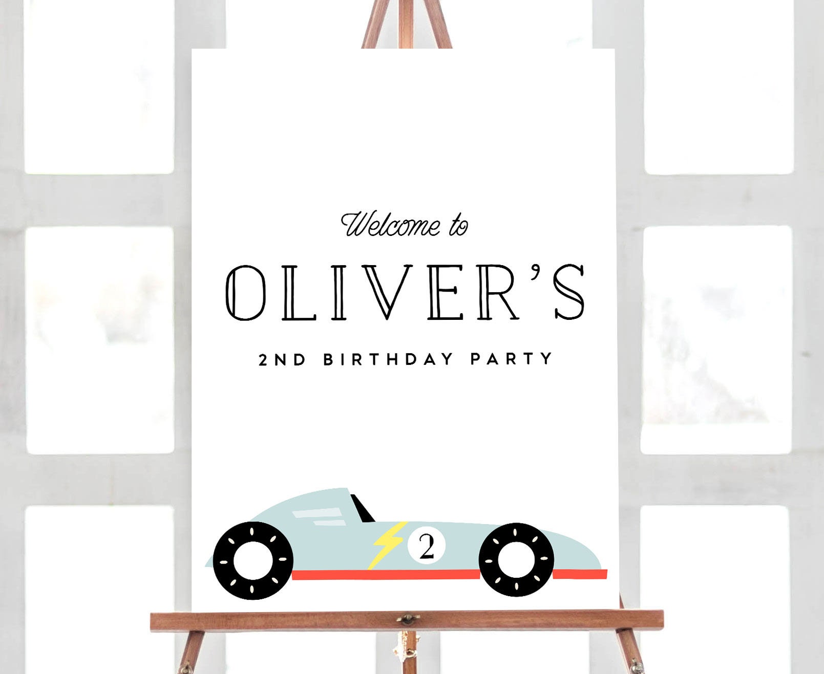 Race Car Birthday Welcome Sign Two Fast Welcome Sign Two | Etsy