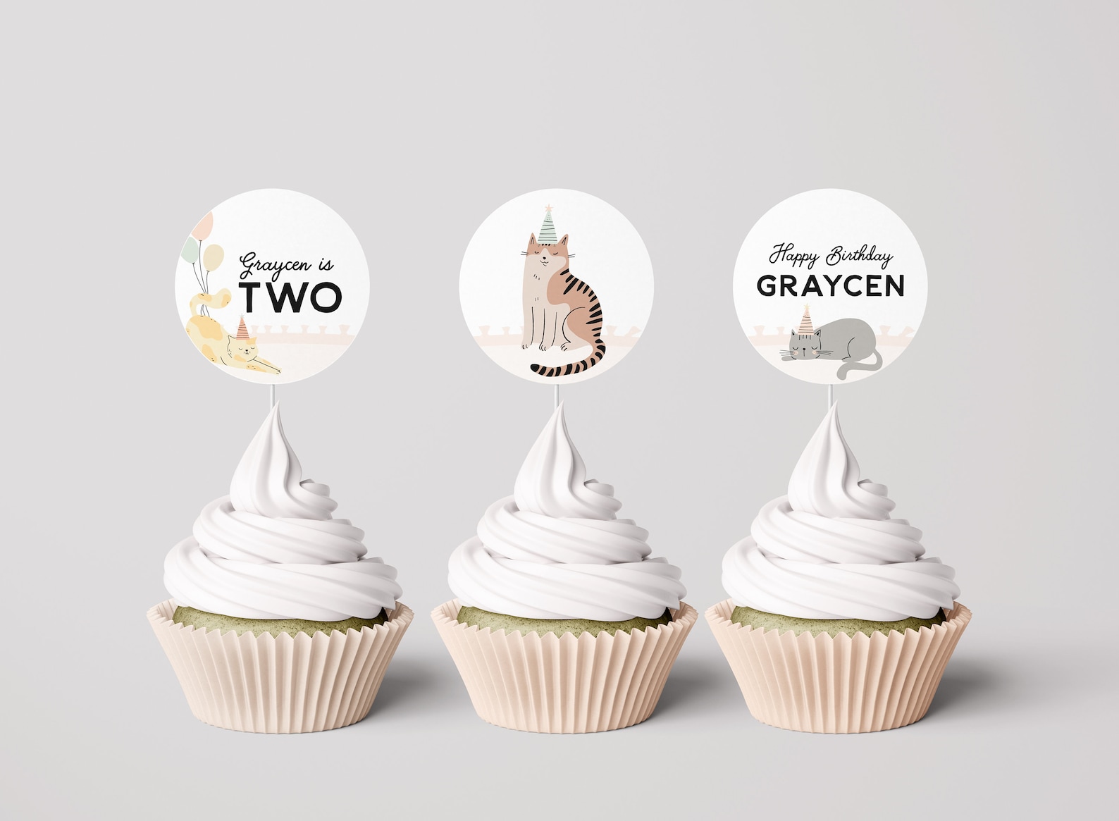 Cat Birthday Milestone Board Template Kitty Cat Birthday Party - Etsy