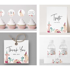 Dog Theme Birthday Party Bundle, Bad Two the Bone, Puppy Party Birthday ...