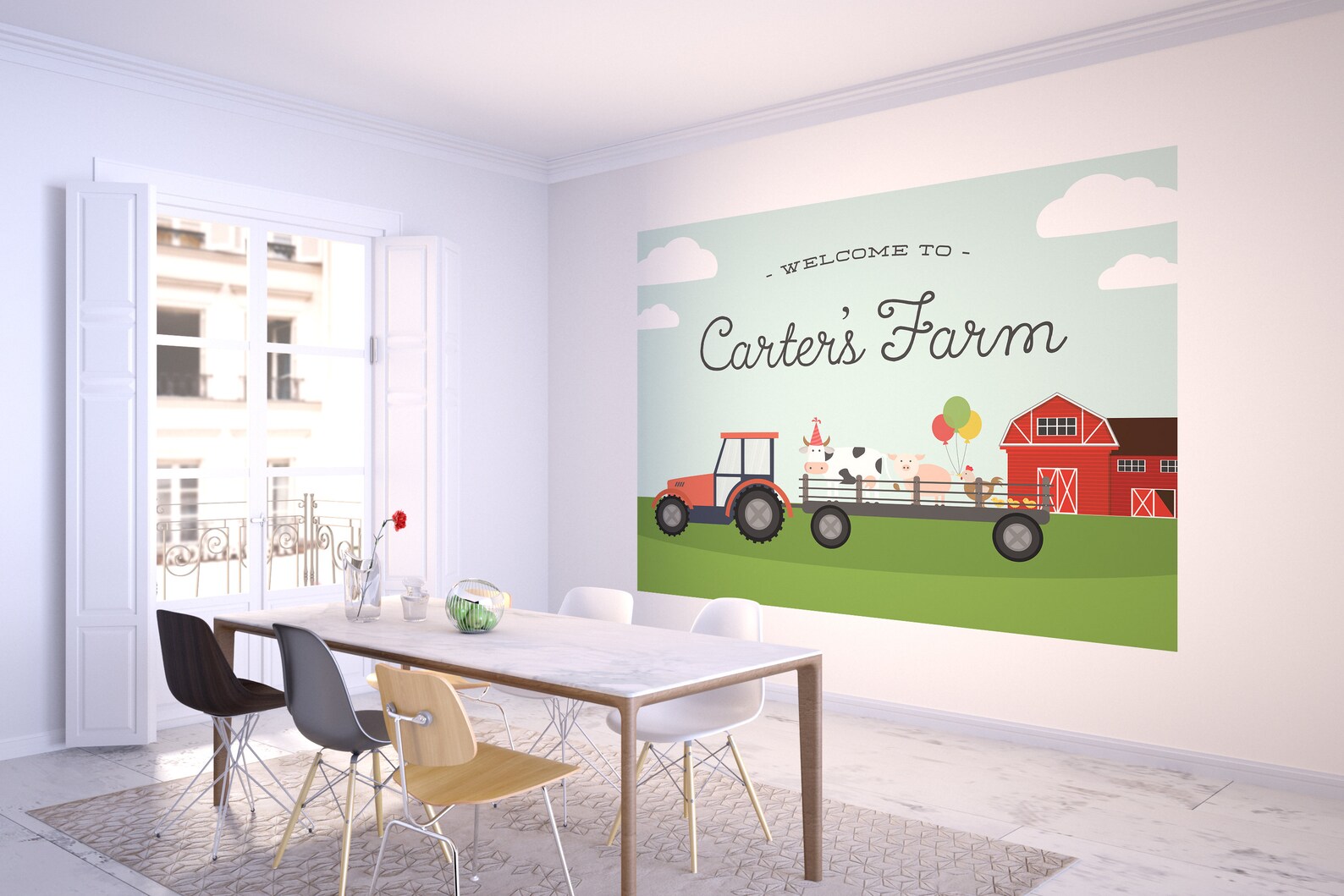 Farm Cupcake Toppers Farm Animals Birthday Party 2x2 - Etsy