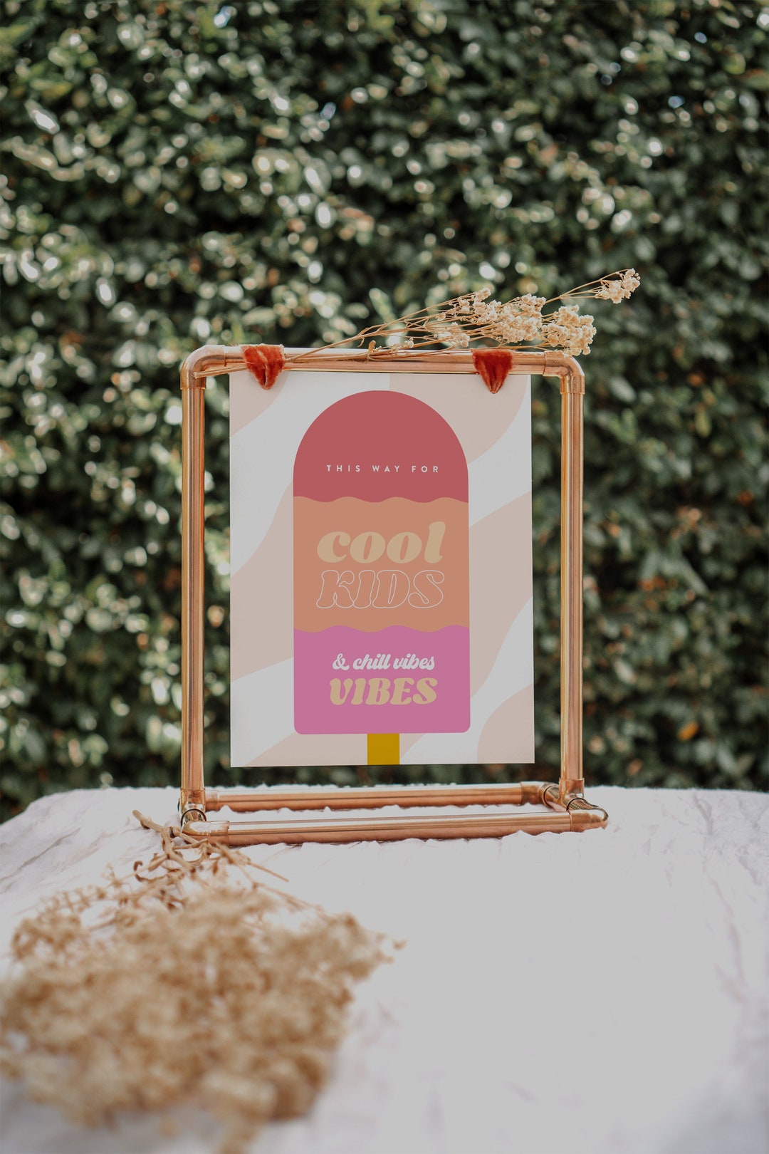 Editable Popsicle Party Sign Template, Popsicle Birthday Sign, Summer ...