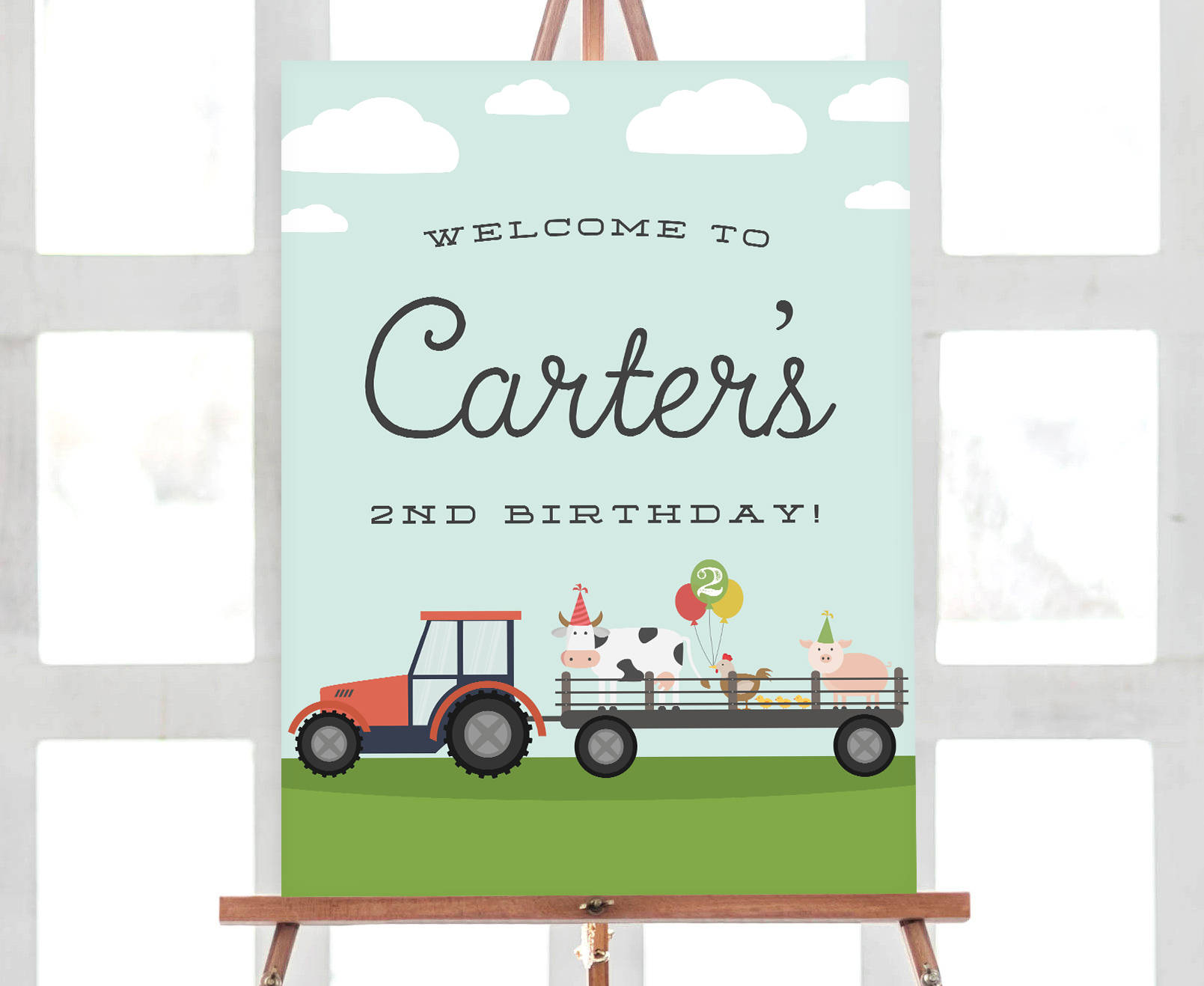 Farm Cupcake Toppers Farm Animals Birthday Party 2x2 | Etsy