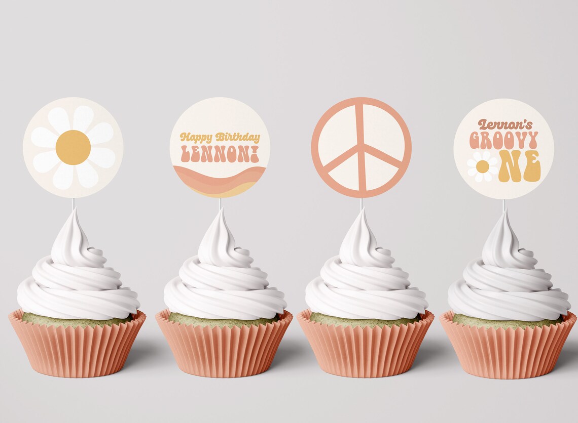 Groovy One Birthday Welcome Sign: Retro 70s Party Decor (digital ...