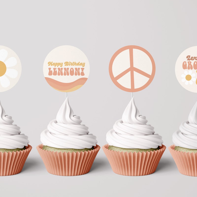 Groovy Cupcakes - Etsy