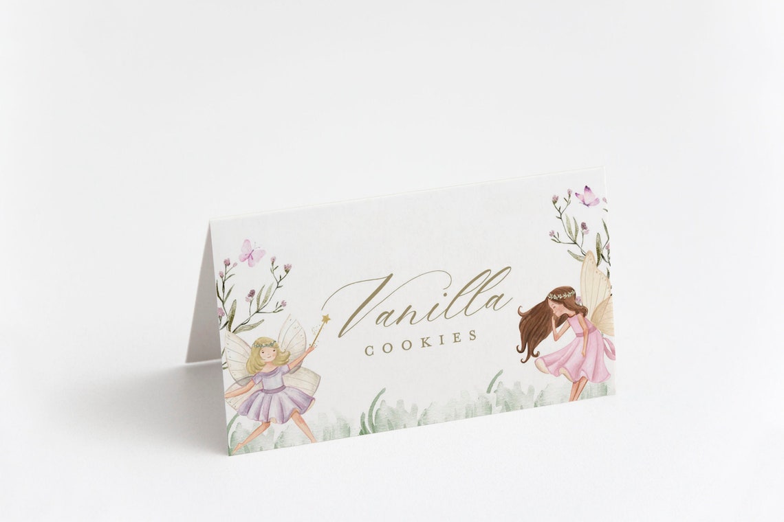 Editable Fairy Water Bottle Labels Fairy Garden Party Fairy | Etsy