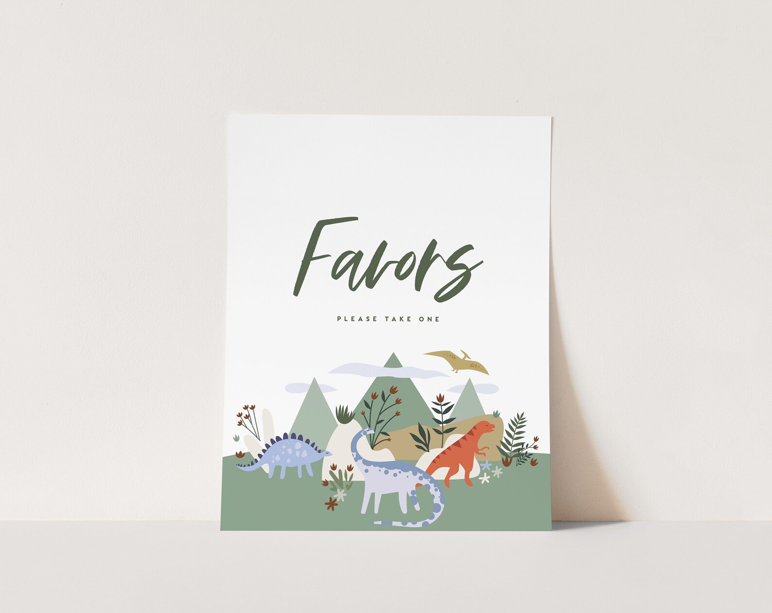 Editable Dinosaur Birthday Favor Tags Minimalistic Dinosaur - Etsy