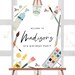 Editable Art Party Signs Table Top Sign Template Art - Etsy