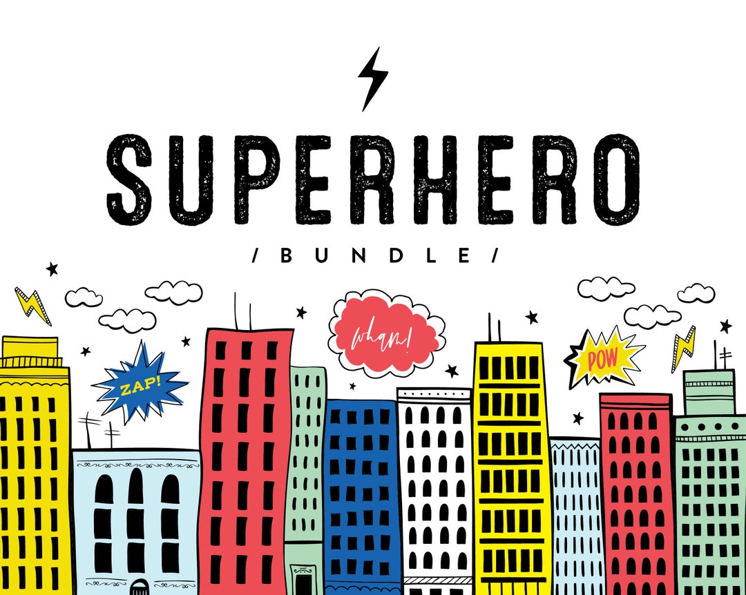 Superhero Bundle, Superhero Birthday Bundle, Superhero Party Package ...