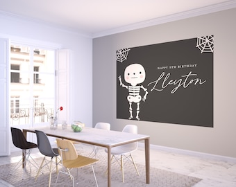 Skeleton Birthday Banner - Etsy