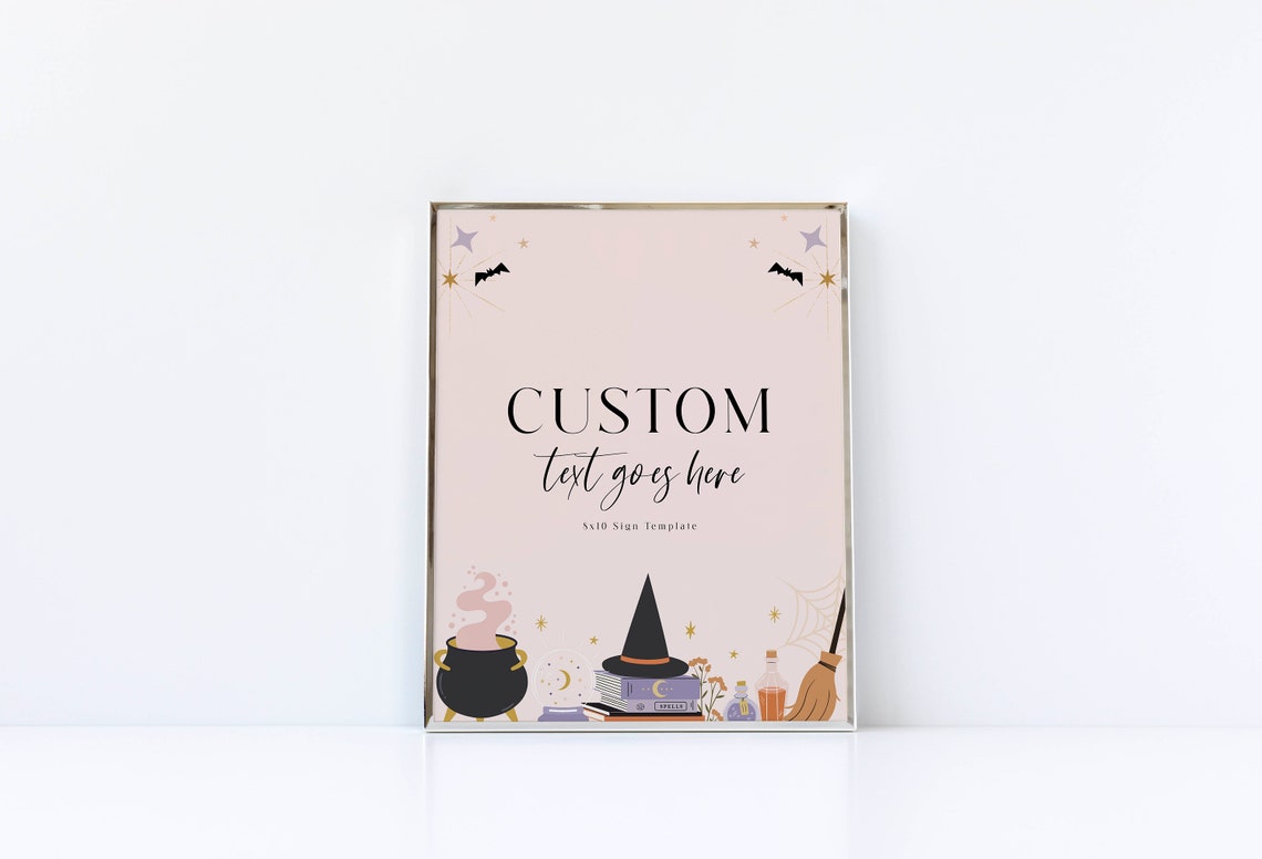 Witch Birthday Welcome Sign Hocus Pocus Girl Halloween - Etsy