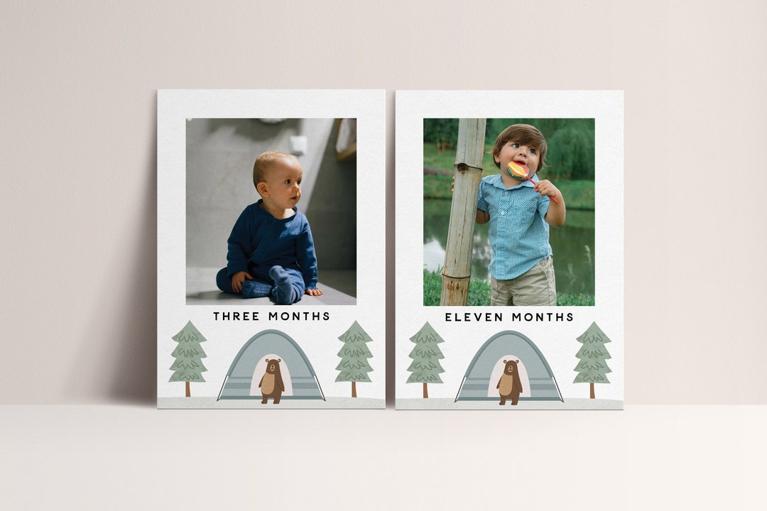 Happy Camper Birthday Photo Banner, One Happy Camper Decorations ...