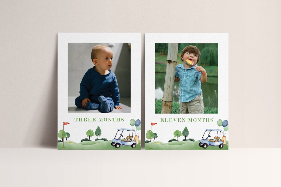 Golf Birthday Photo Banner, Hole in One, Hole-in-one Party, EDITABLE ...