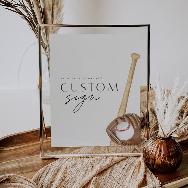 Baseball Party Sign - Etsy