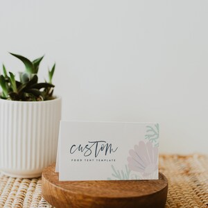 Sea Shell Water Bottle Label Template, Shell Birthday Party Girl ...