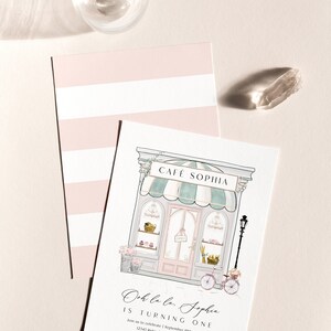 Paris Cafe Backdrop Template French Patisserie Parisian Cafe French ...