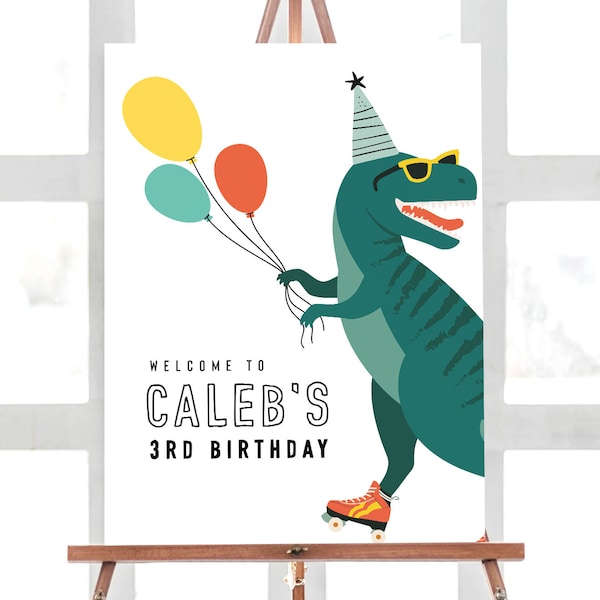 Welcome to Three Rex Birthday Party - Etsy