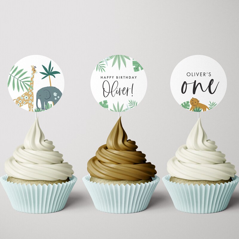 Wild One Cupcake Toppers - Etsy
