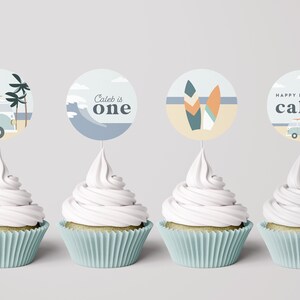 Modern Welcome Sign, Editable Surf Birthday Decorations, Beach Surfing ...