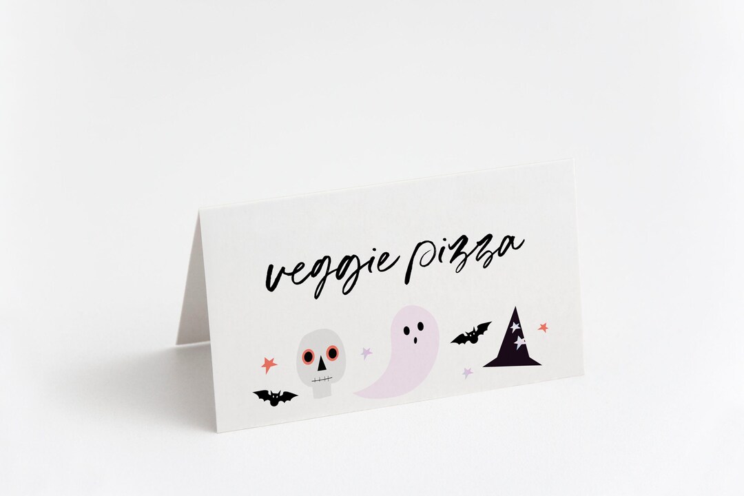 Hey Boo Birthday Food Tents, Ghost Food Tents, Halloween Food Tents ...