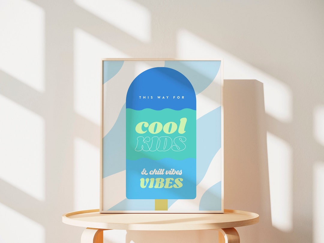 Editable Popsicle Party Sign Template, Popsicle Birthday Sign, Summer ...