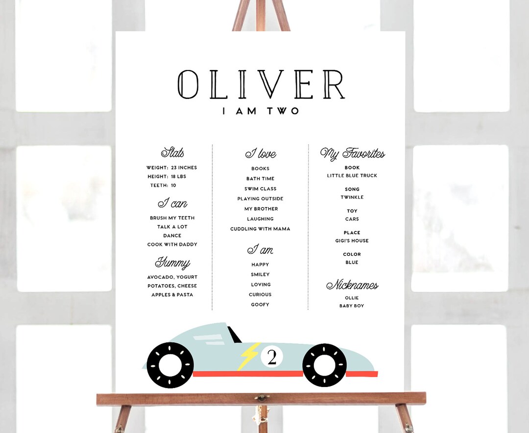 Race Car Milestone Board, Vintage Race Milestone Sign, Two Fast ...