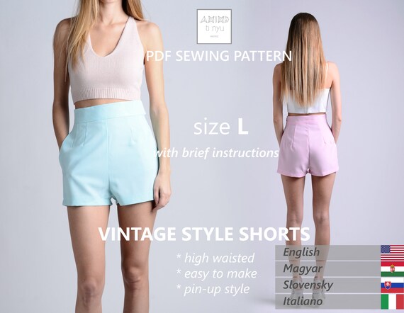 Diy High Waisted Shorts Vintage
