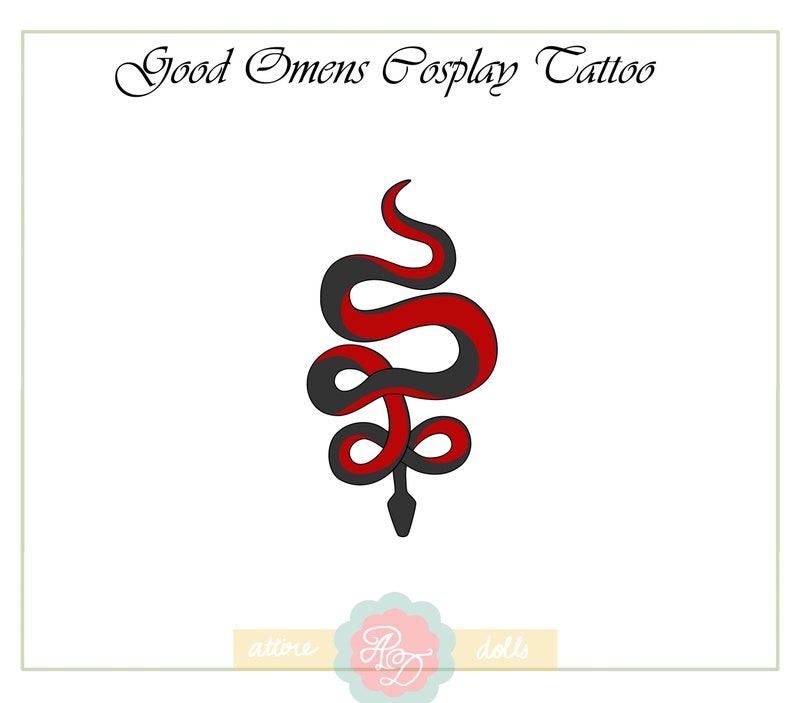 Crowley Snake Temporary Tattoo - Etsy